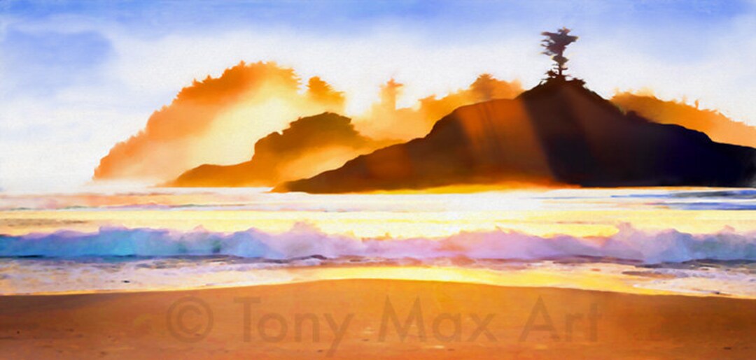 Tofino Rare Light. BC Coast Art, BC Coast Paintings, British Columbia ...