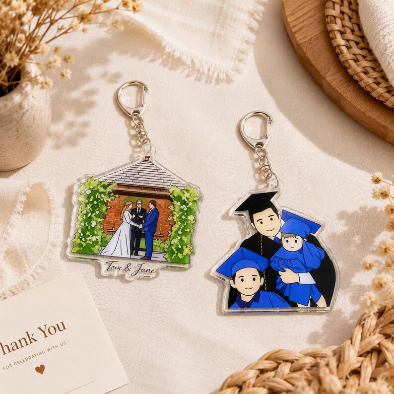 Custom Acrylic Photo Magnet, Personalized Acrylic Keychain, Custom ...