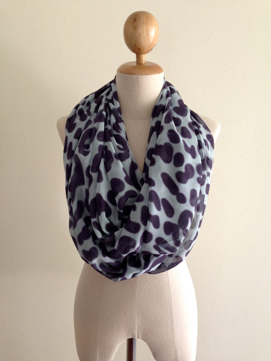 Blur Animal Print Scarf Infinity Scarf Spring Scarves | Etsy
