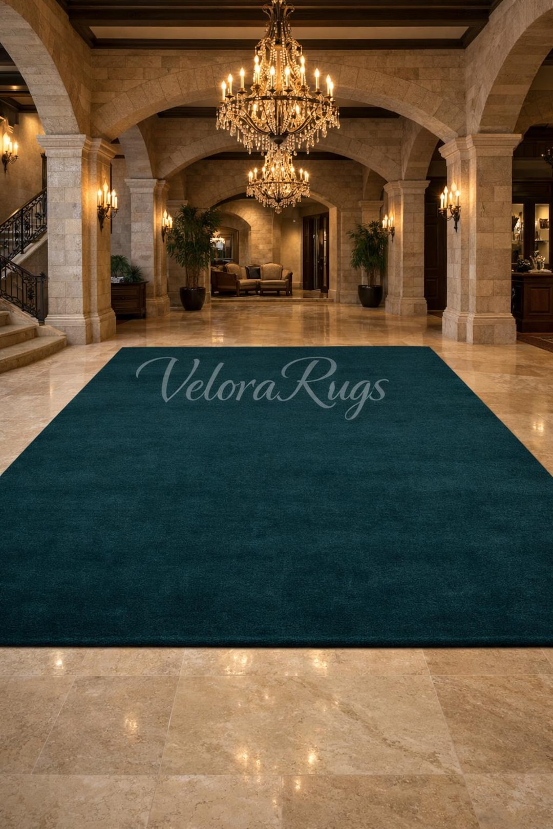 Solid Dark Teal Area Rug – Luxury Plush Large Statement Rug8x10 - Etsy