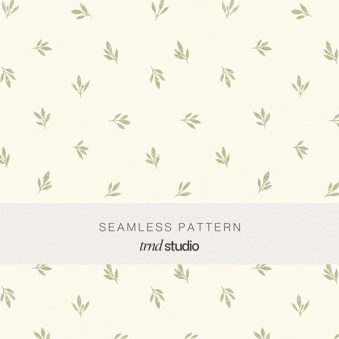 Olive Branch Seamless Pattern | Tuscan Mediterranean Botanical Leaves ...