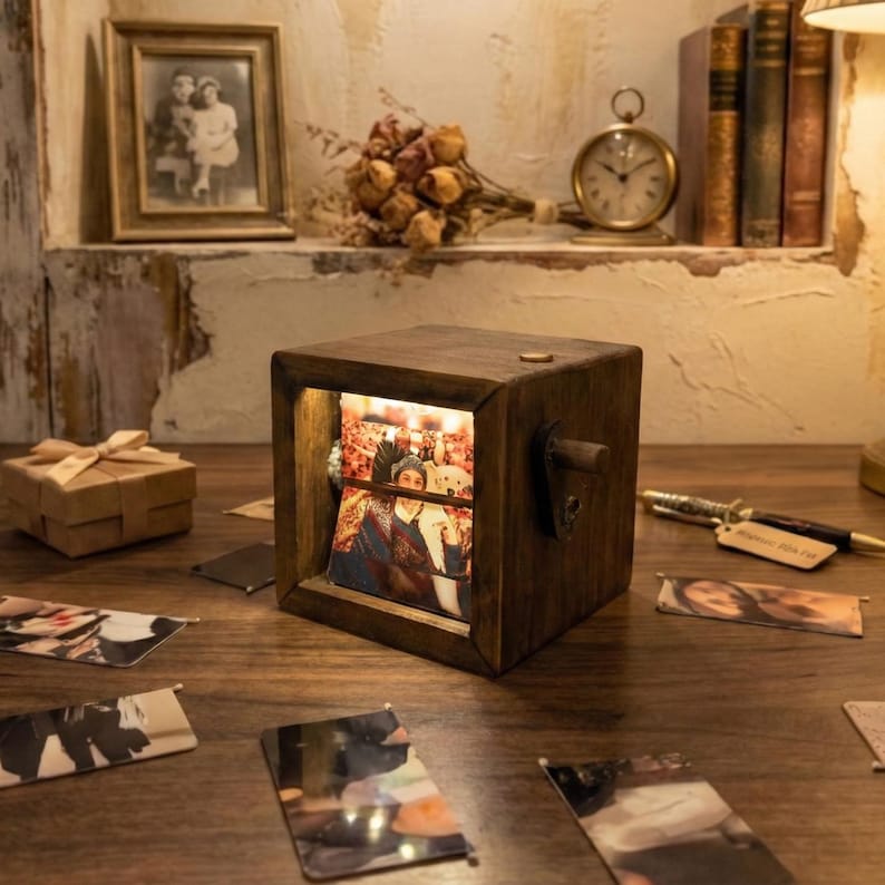 Custom Photo Flipbook Frame Animation Box, Wooden Picture Box With ...