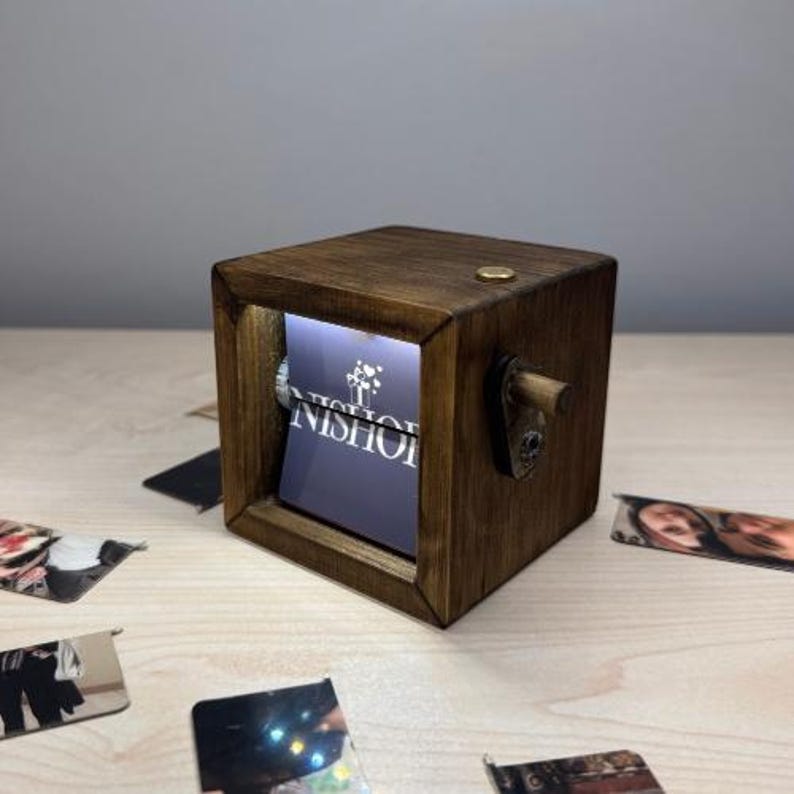 Personalized Photo Flipbook, Custom Wooden Animation Box With Light - Etsy
