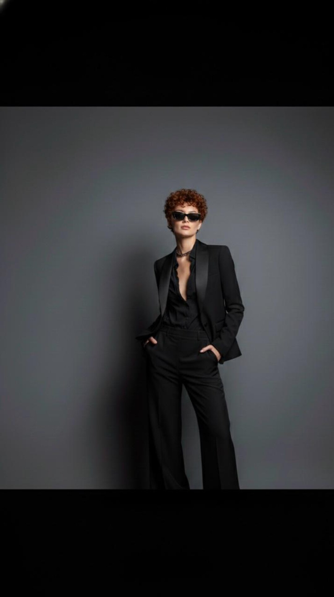 Women’s Black Tuxedo Suit, Tailored Pant Suit for Women, Formal Evening ...