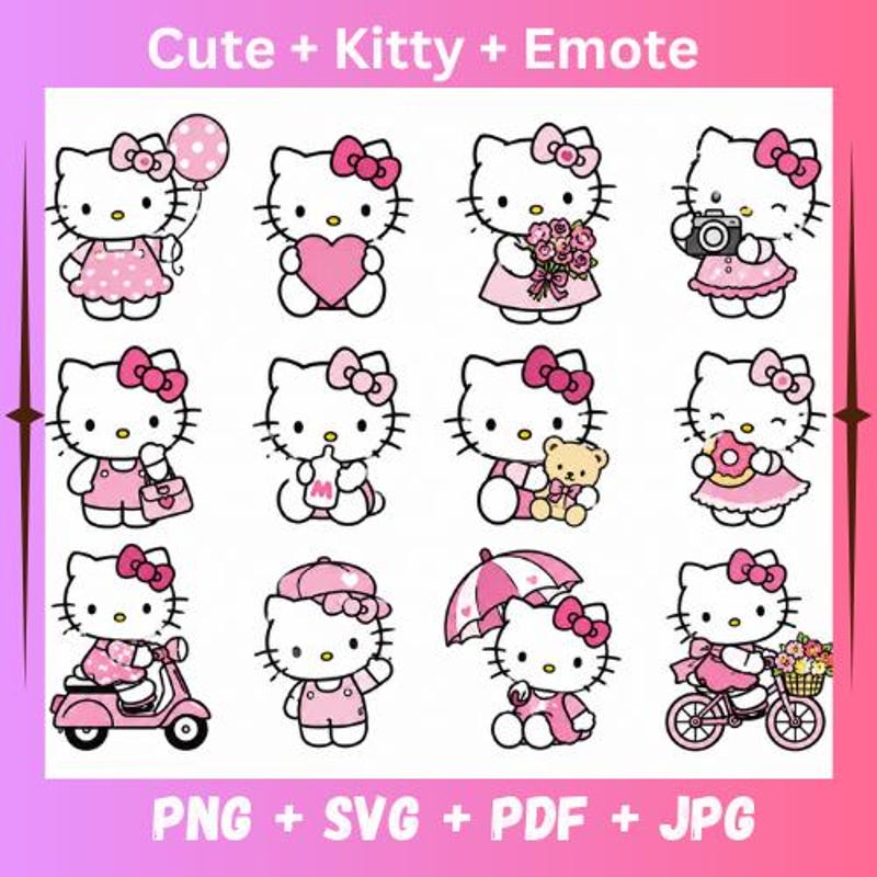 Cute Cat Stickers - Etsy