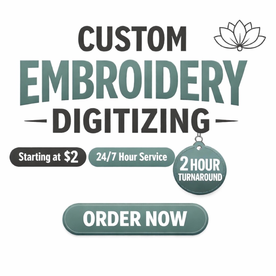 Custom Embroidery Digitizing Service, Embroidery File Conversion, Image ...