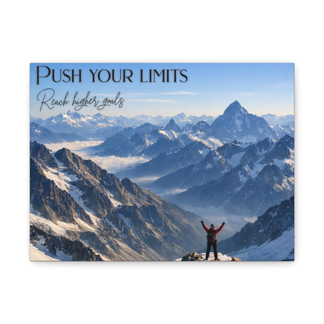 Push Your Limits Wall Art - Etsy