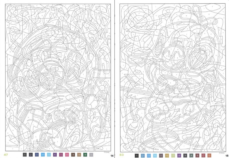 Disney Lilo and Stitch Color by Number Coloring Book for Adults and ...