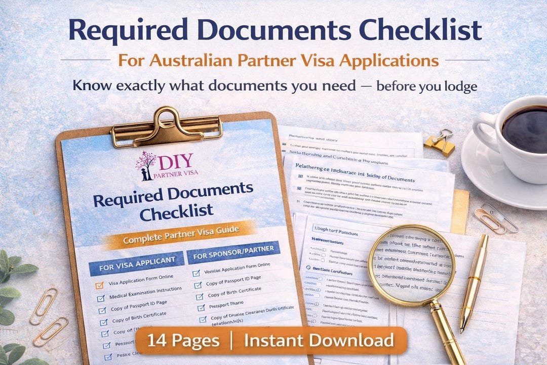Required Documents Checklist - Australian Partner Visa - Step-by-step ...