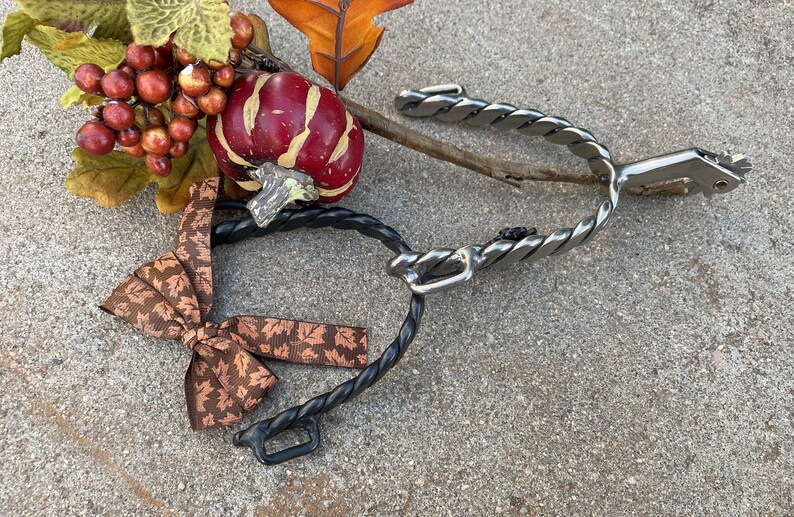 Braided Rope Design Craft Spur Silver or Black - Etsy