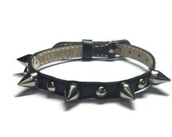 Spiked leather | Etsy