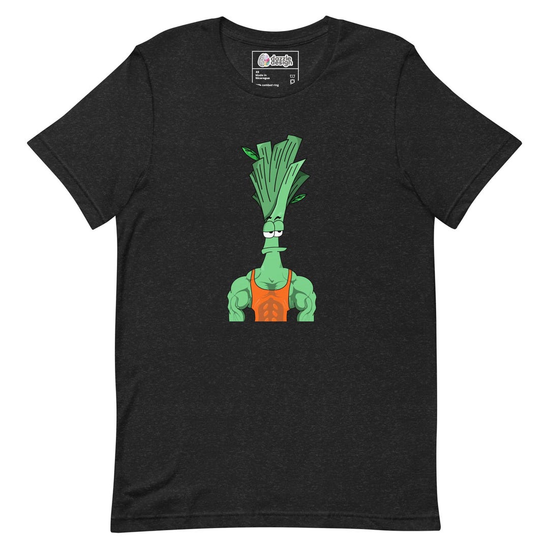 Motif Little Leeks No. 11: Bodybuilder Leek • Unisex T-shirt - Etsy