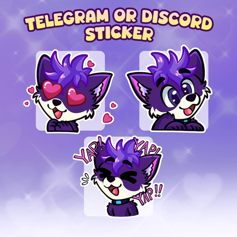 Custom Furry Sticker, Discord Emoji, Anthro Art, YCH Emotes, Telegram ...