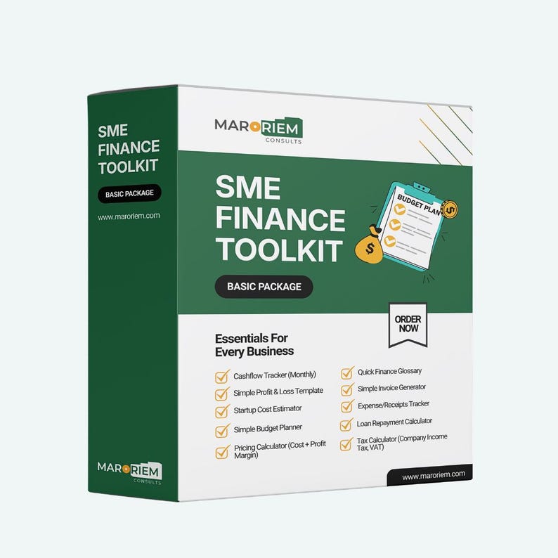 SME Finance Toolkit (BASIC PACK – Essentials for Every Business) - Etsy