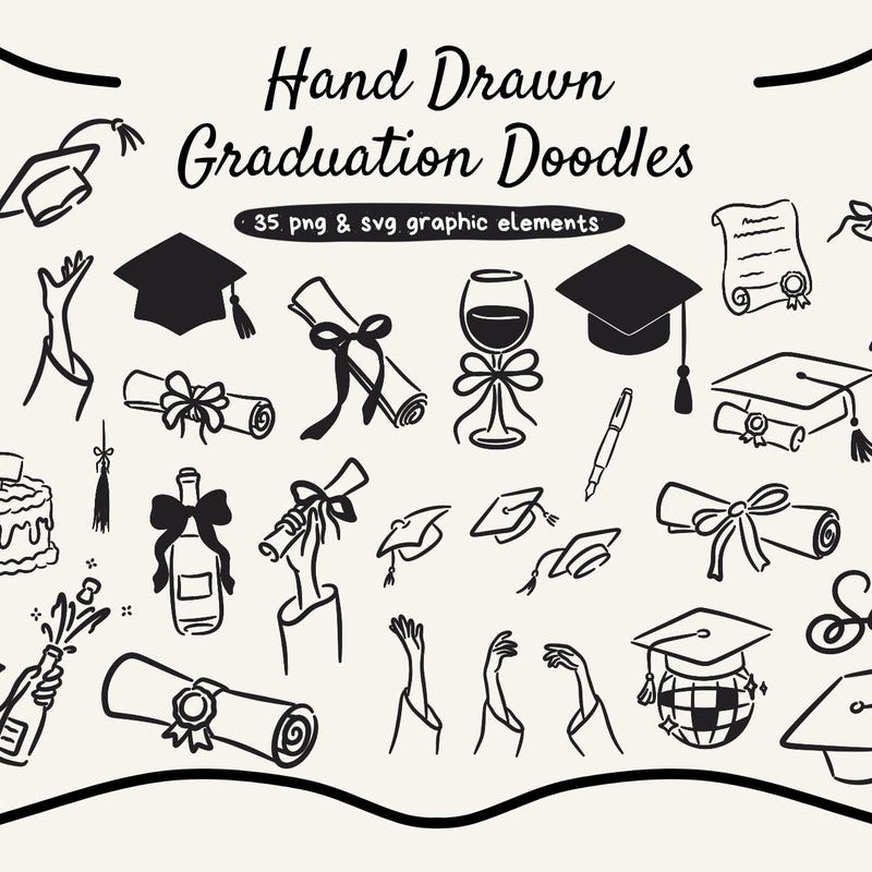 Graduation Doodles - Etsy