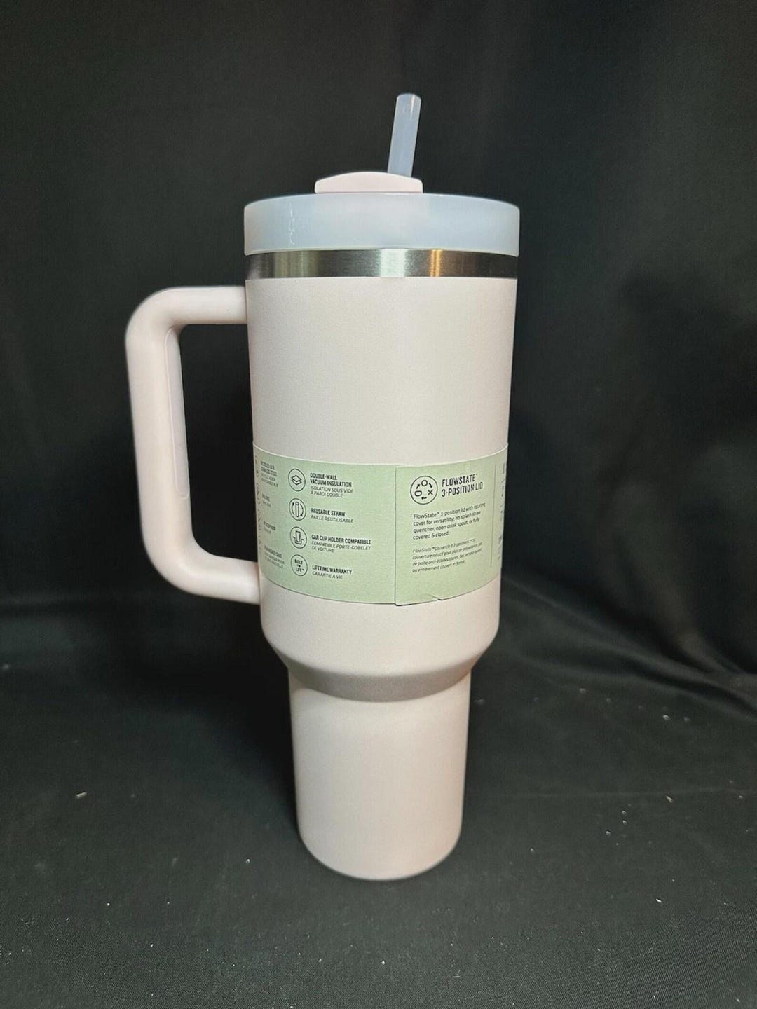 Stanley 40 Oz. Quencher H2.0 Flowstate Tumbler BLOOM Clean Slate Color ...