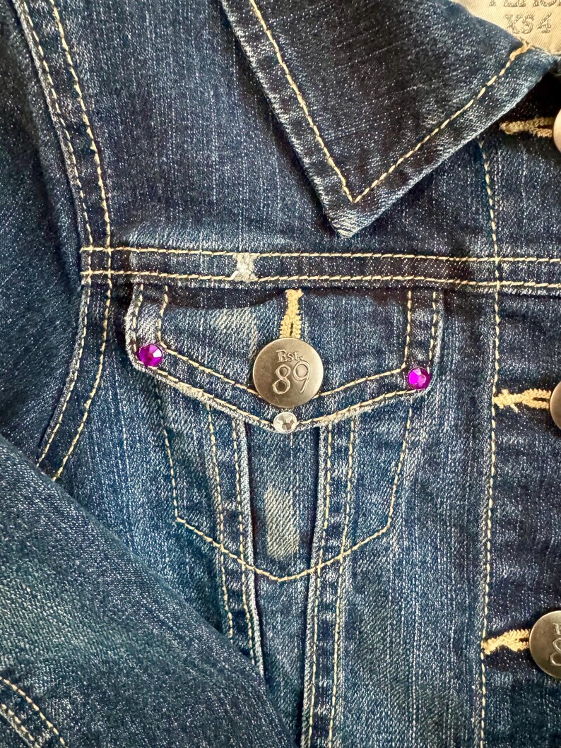 Upcycled Girl’s ‘girl Boss’ Jean Jacket - Etsy