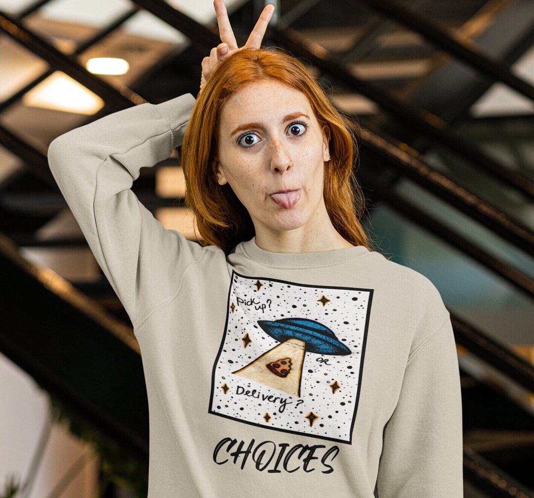 Domino Pizza Arizona Ufo Sweat Shirt, Alien Spacecraft, Pepperoni Pizza ...