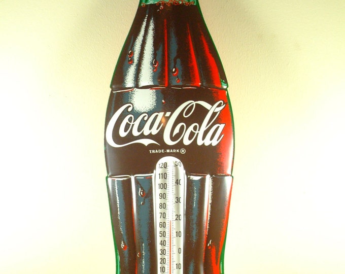 Reserved for Sheri vintage Coca Cola 30 Inch Thermometer Bottle Sign - Etsy