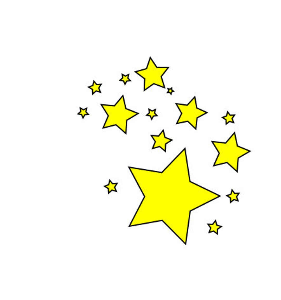 Scattered Star SVG - Etsy