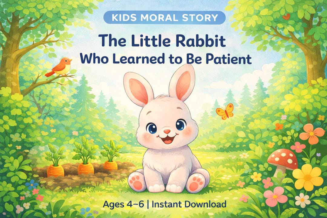 Kids Moral Story – the Little Rabbit Who Learned Patience (PDF Download ...