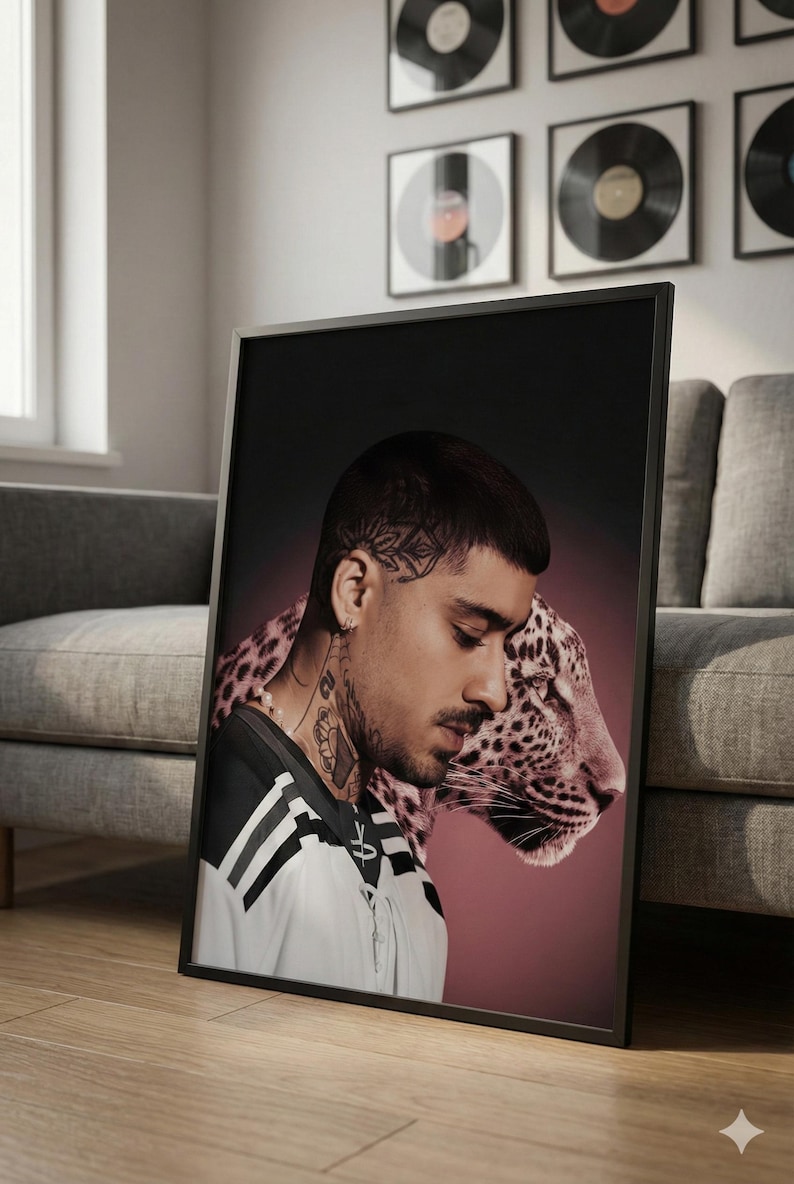 Zayn Die for Me Poster Leopard Kon.nakol Malik 1D Fan Gift - Etsy