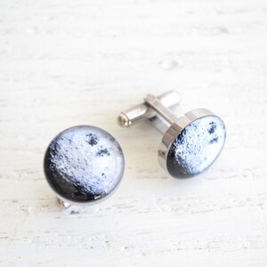Moon Cufflinks for Men Solar System Inspired Cuff Links for - Etsy