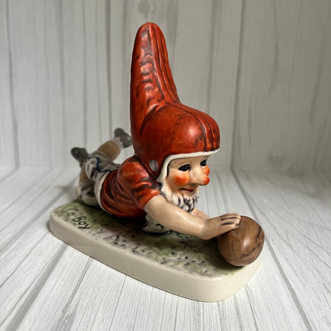 Vintage Goebel CO-BOY Tommy Football Player Gnome - Etsy
