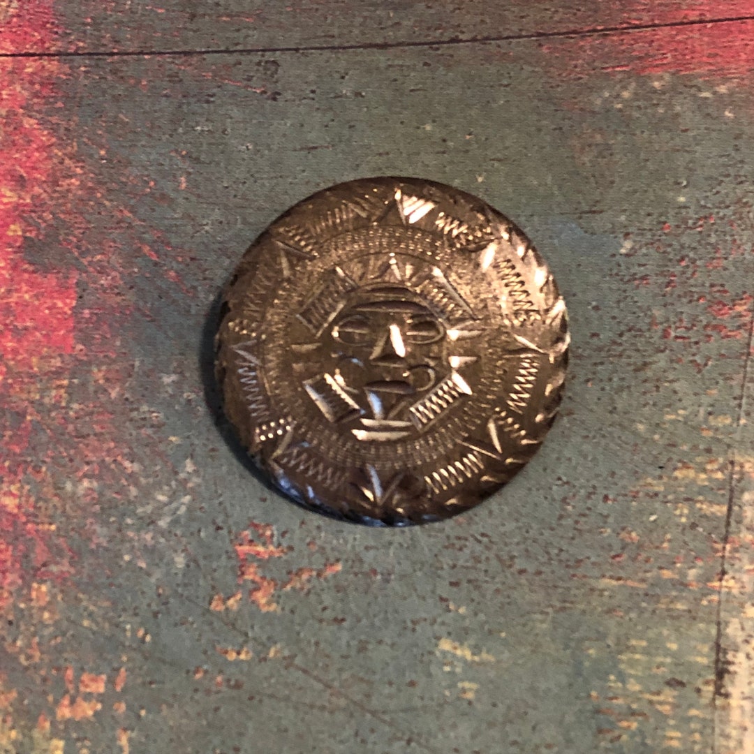 Vintage Tonatiuh Aztec Sun God Silver Brooch Pin - Etsy