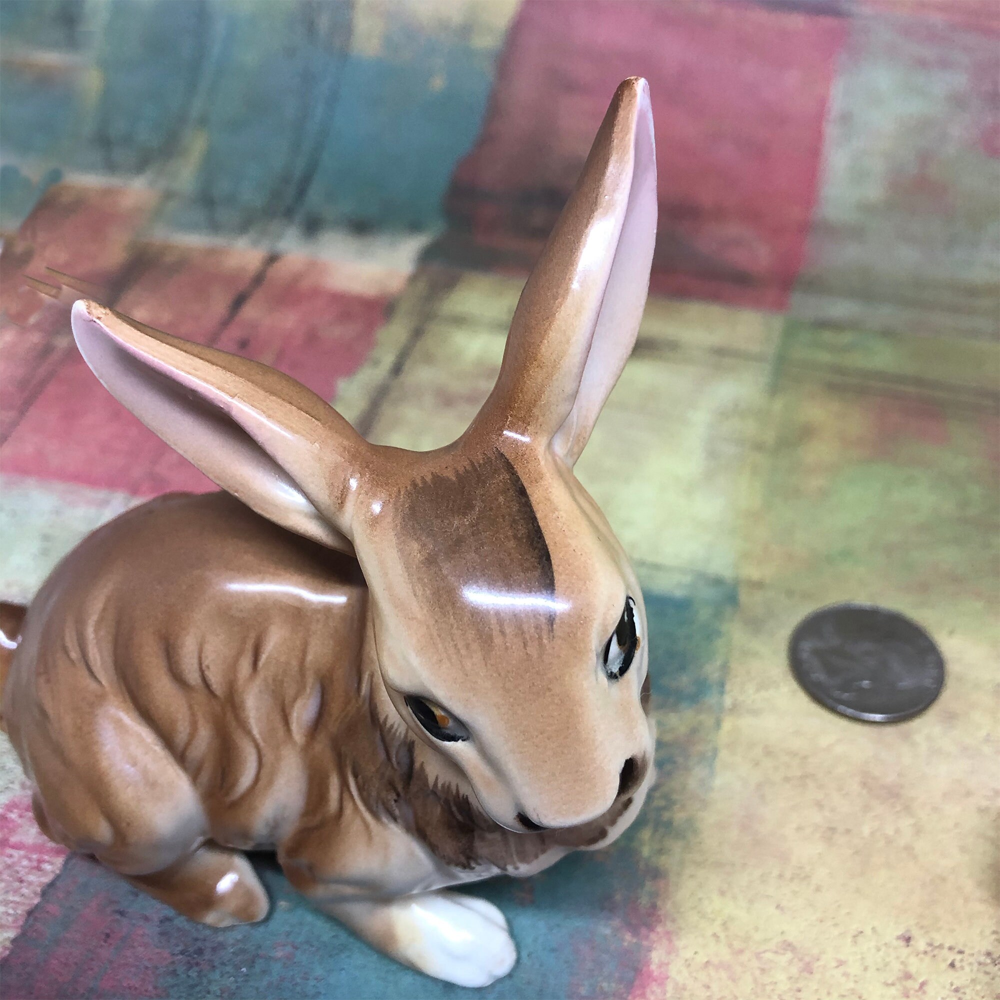 Vintage Lefton Brown Rabbit - Etsy