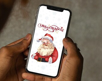 Retro Christmas Wallpaper - Etsy