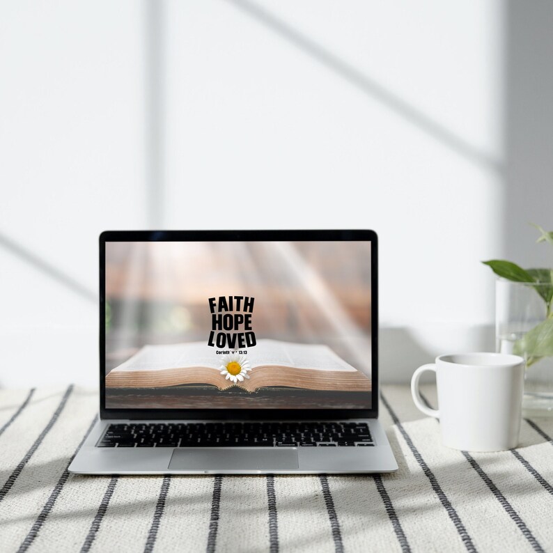 4k Faith Hope Loved Desktop Wallpaper Bible Verse Computer Background ...