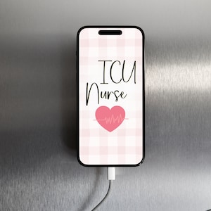 ICU Nurse Wallpaper Background Instant Digital Download Nursing ...
