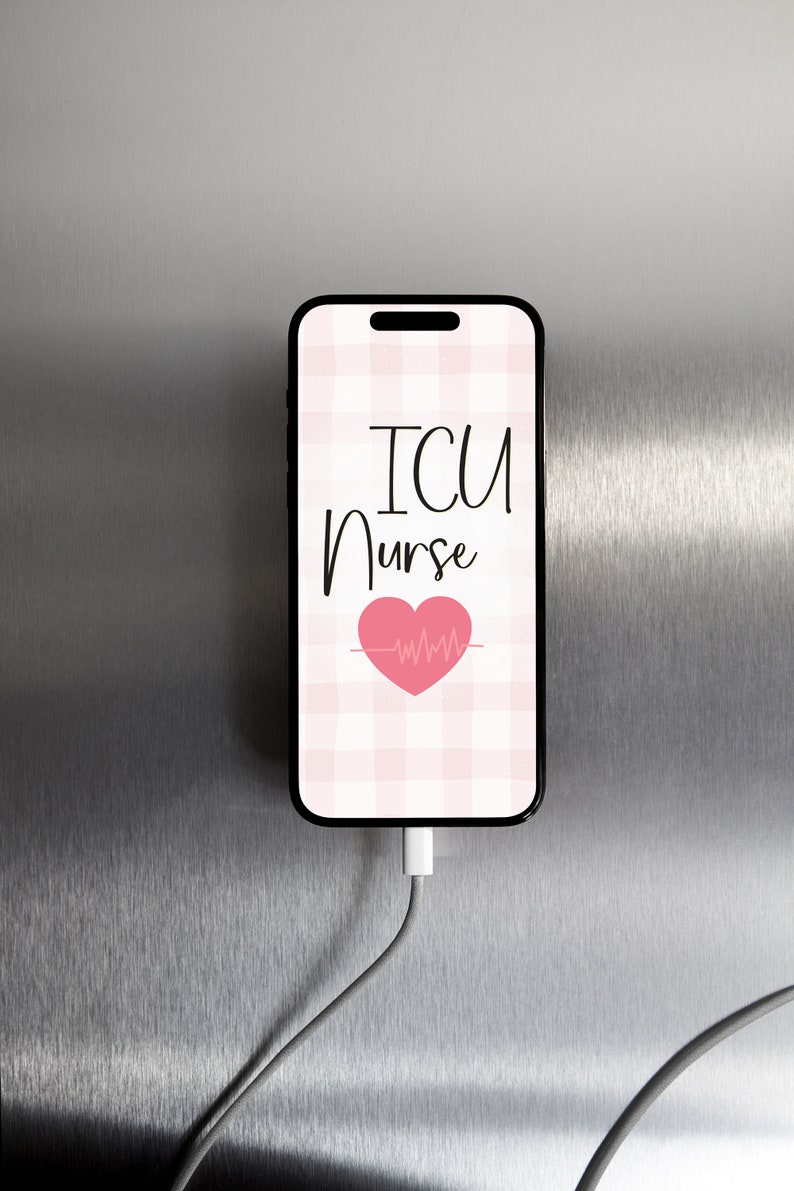 ICU Nurse Wallpaper Background Instant Digital Download Nursing ...