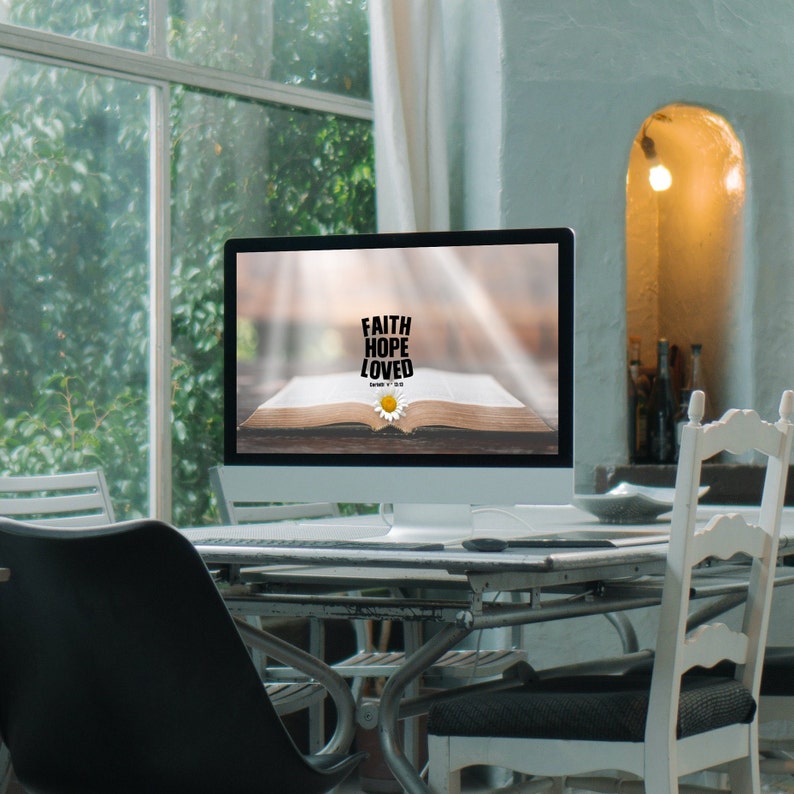 4k Faith Hope Loved Desktop Wallpaper Bible Verse Computer Background ...