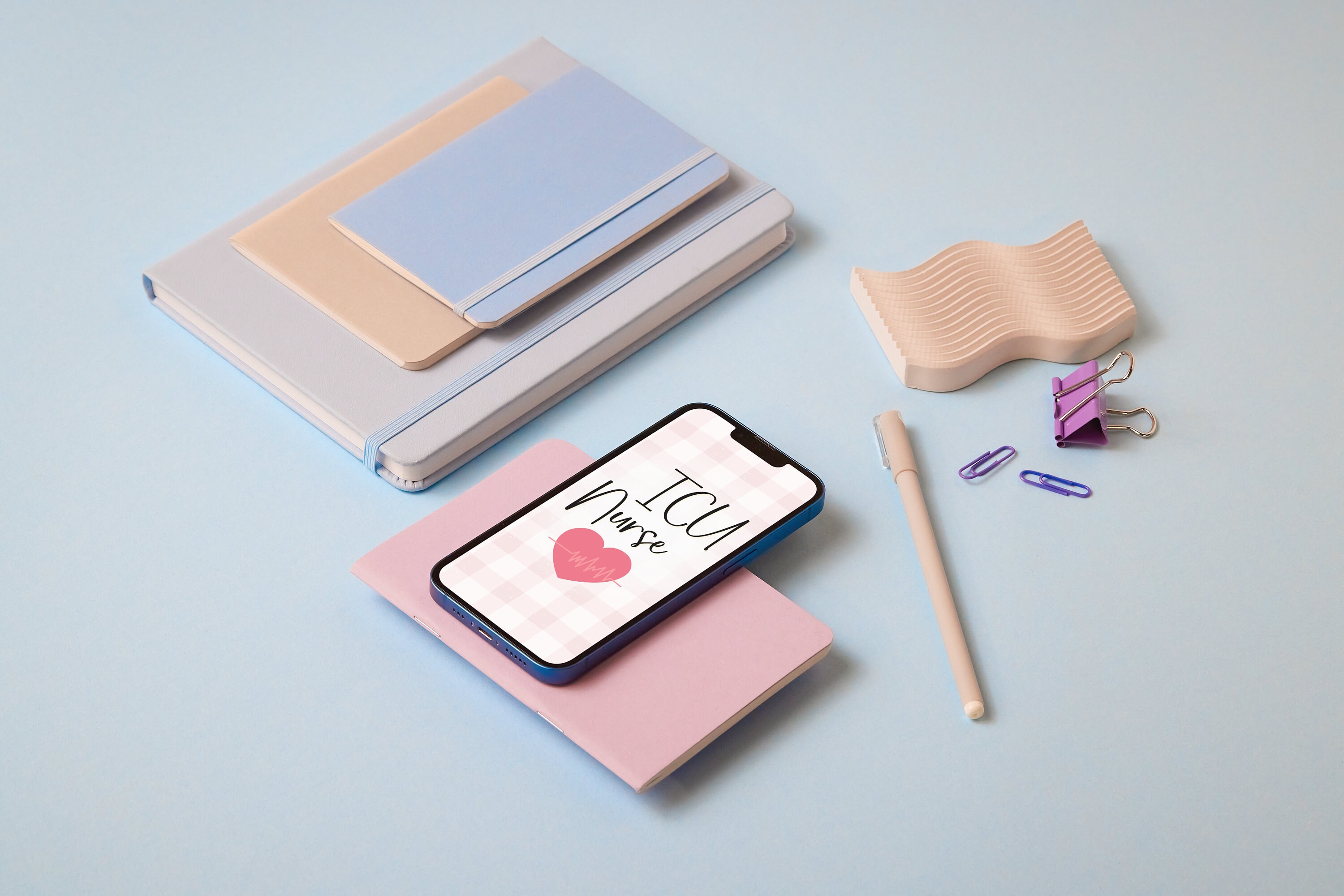 ICU Nurse Wallpaper Background Instant Digital Download Nursing ...