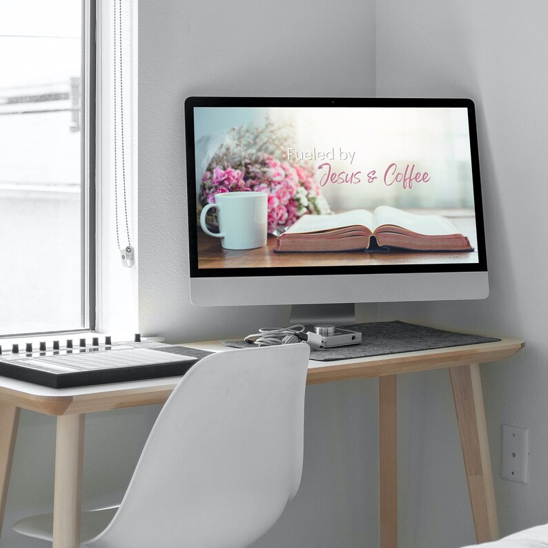 4k Fueled by Jesus and Coffee Desktop Wallpaper Christian Computer ...