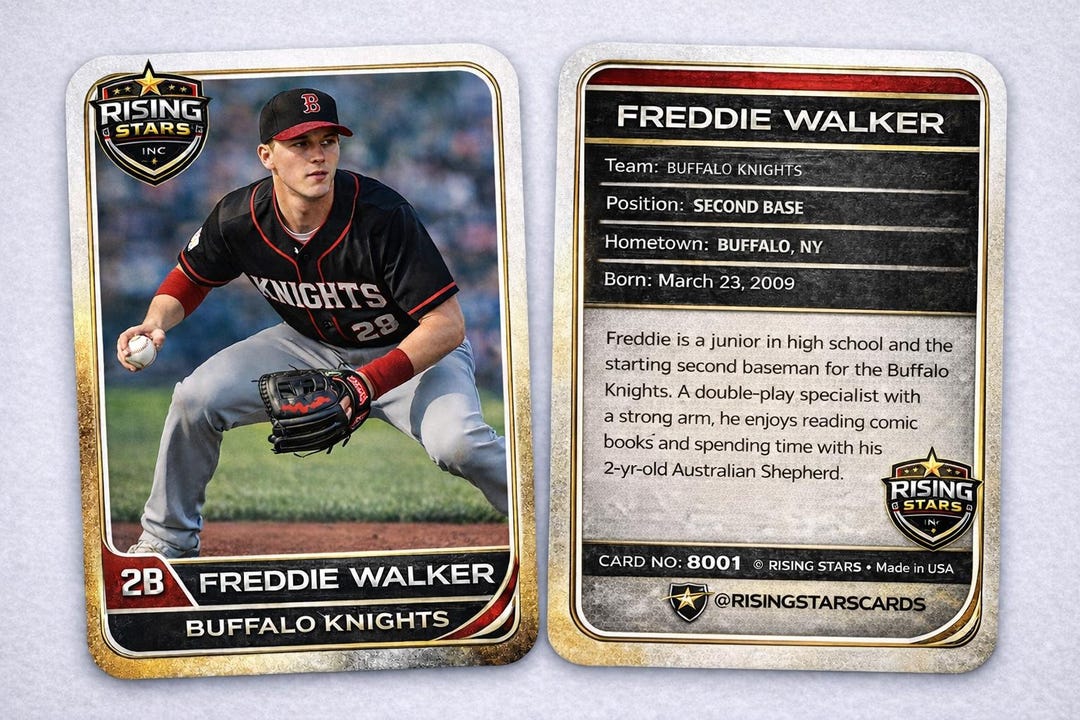 Custom Baseball Trading Card | Personalized Sports Gift, Team Keepsake ...