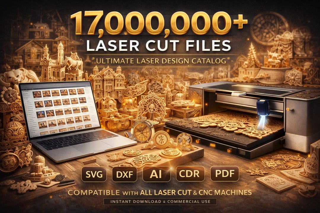 17 Million Laser Cut Design Library - Pro Maker Vault for Laser CNC ...