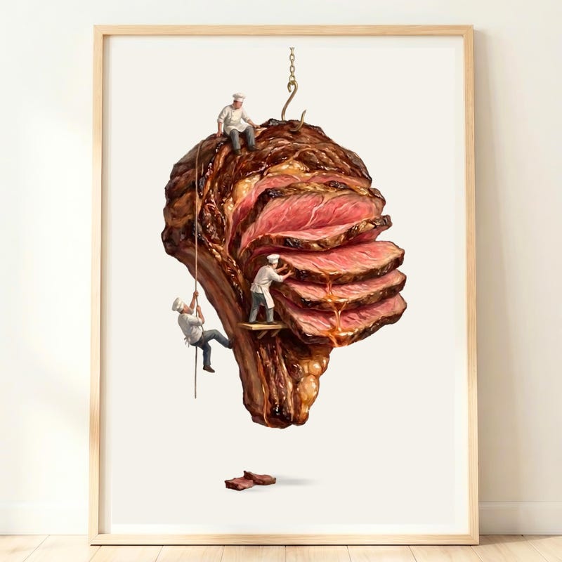 Steakhouse Artwork - Etsy