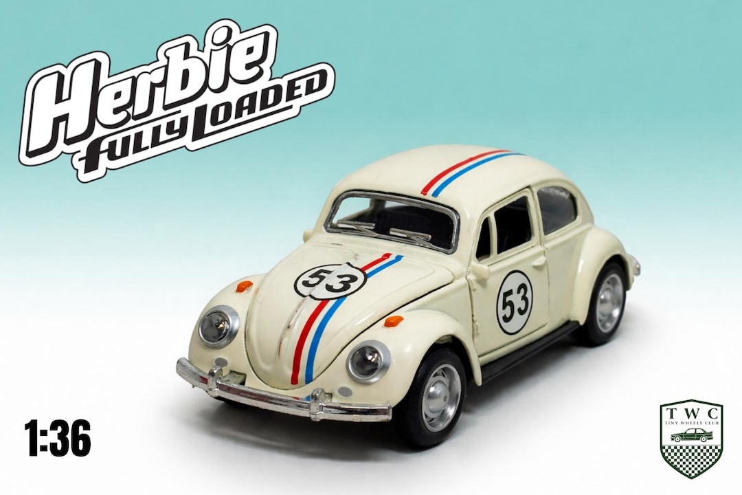 Herbie #53 Diecast Beetle – 1:36 Scale Alloy Model Car - Etsy