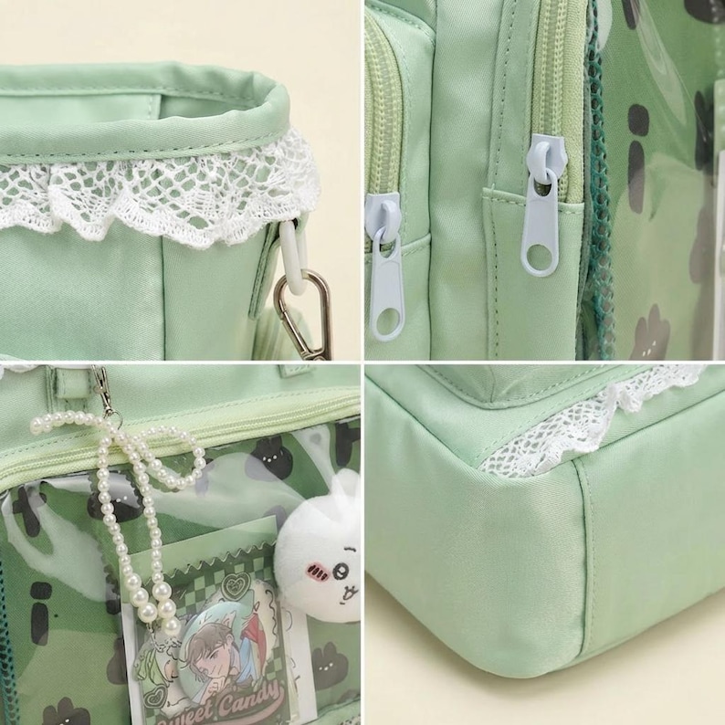 Kawaii Anime Ita Bag Crossbody – Japanese Pin Display Bag With Window ...
