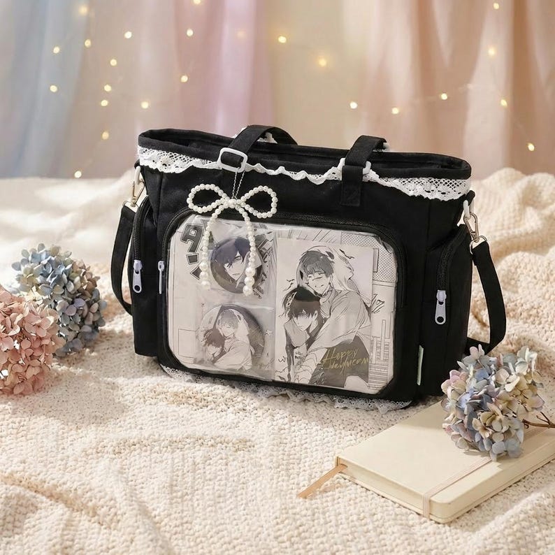 Kawaii Anime Ita Bag Crossbody – Japanese Pin Display Bag With Window ...