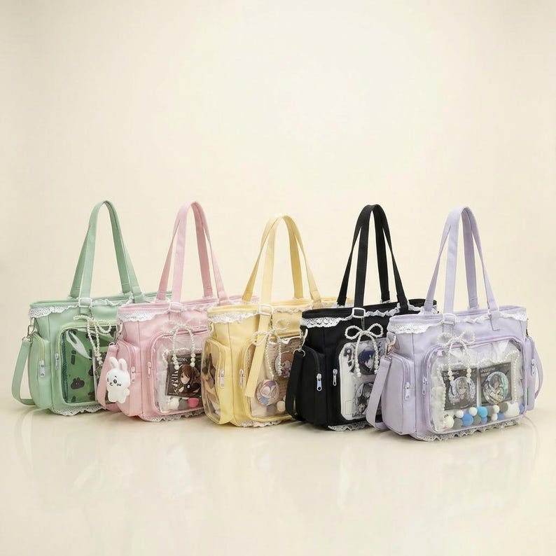 Kawaii Anime Ita Bag Crossbody – Japanese Pin Display Bag With Window ...