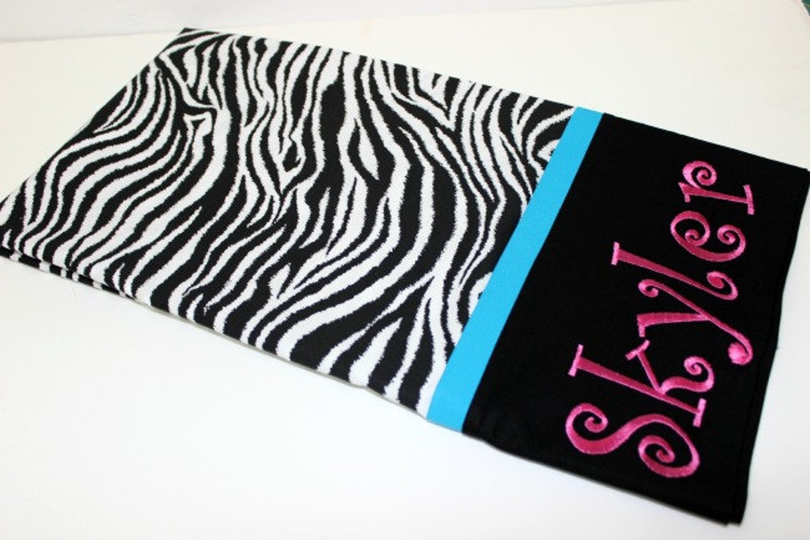Black and White Zebra Print Pillowcase - Etsy
