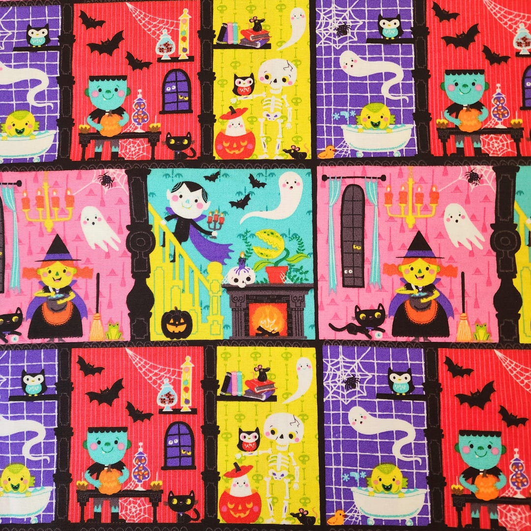 Halloween Monsters in the House Pillowcases, Halloween Pillowcase ...