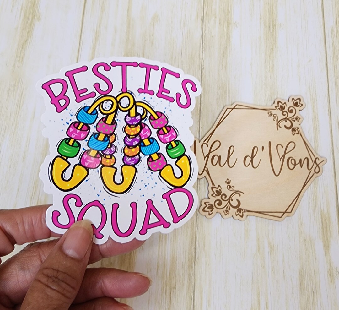 Besties Squad Sticker - Kiss Cut Vinyl Decal - Etsy
