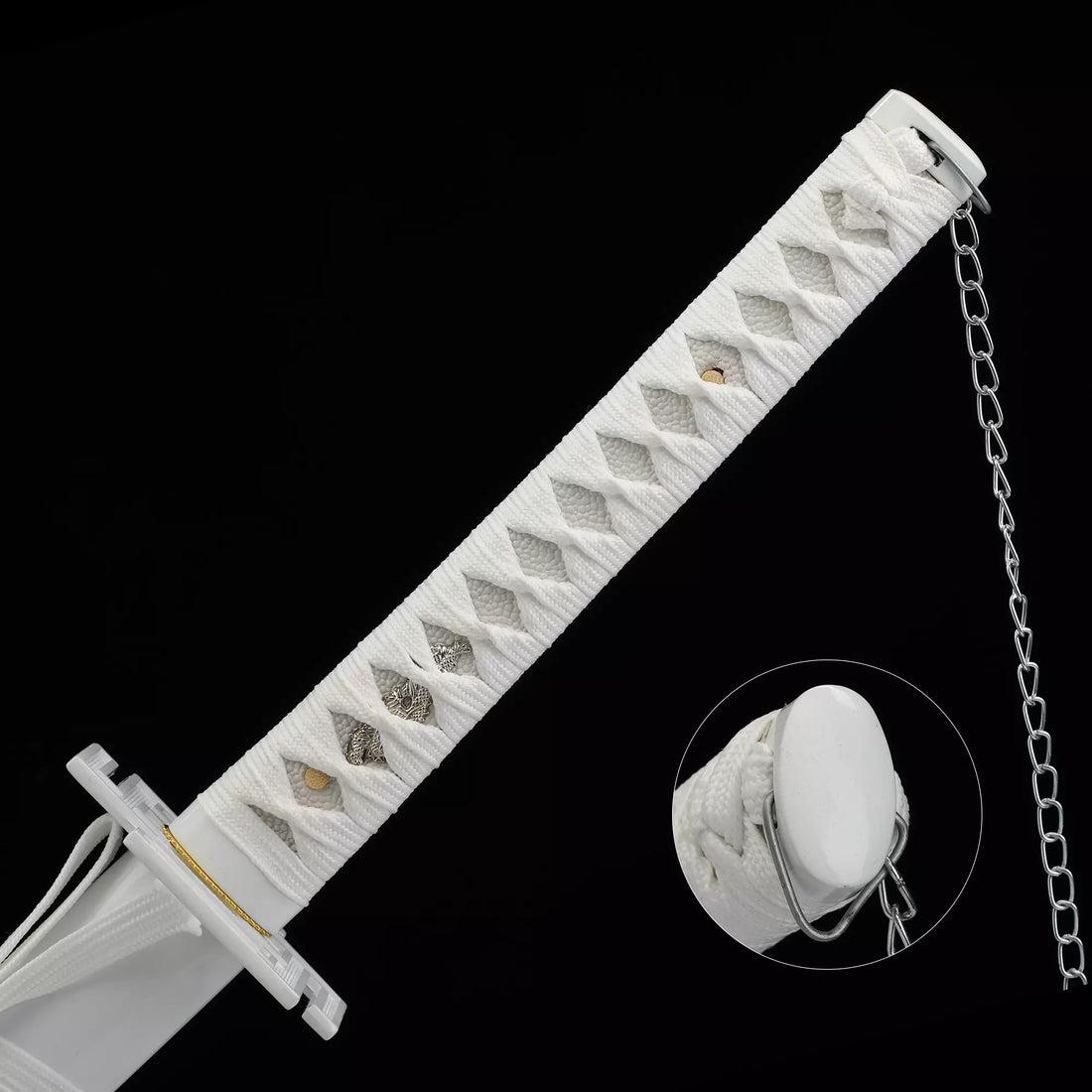 Ichigo Kurosaki Zangetsu White Cosplay Prop - Bleach Anime Katana ...