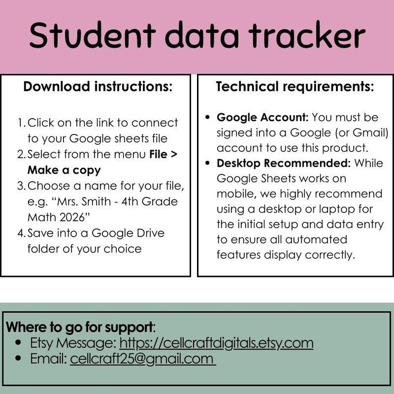 Student Data Tracker. Gradebook Google Sheets, 2nd Grade Math CCSS ...