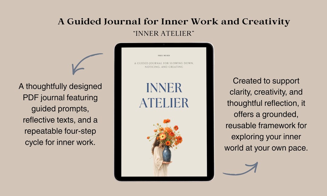 Guided Inner Work Journal | Creative Reflection Prompts (PDF Download ...